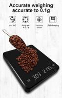 China Electric Digital LCD Stealth Touch Botton Kitchen Coffee Scale 3kg Maximum Weight Recommendation and Rechargeable Battery for sale