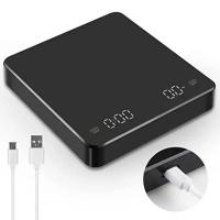 China Smart Coffee Weight Scale USB Digital Kitchen Tempered ABS Scale WITH LID Capacity 3KG 0.1G for House Food Multi-Function for sale