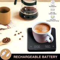 China Smart Coffee Weight Scale USB Digital Kitchen Tempered ABS Scale WITH LID Capacity 3KG 0.1G for House Food Multi-Function for sale