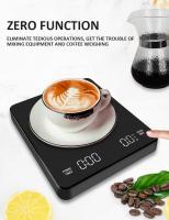 China LED Hidden Touch Digital Coffee Tea Scale Electric Kitchen Tools Kitchenware for Precise Weight Measuring Rectangle Design for sale