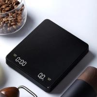China 3kg Electric Kitchen Scale Digital Food Coffee Weight Measuring Scale with Charging Timer Function All Season ABS Plastic for sale