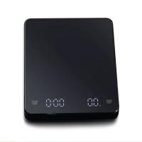 China 3kg/0.1g Stealth High Accurate LCD Display Touch Botton Rechargeable Household Coffee Scale Timer Sleek and Modern Design for sale