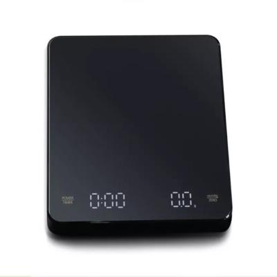 China 3kg/0.1g Stealth High Accurate LCD Display Touch Botton Rechargeable Household Coffee Scale Timer Sleek and Modern Design for sale