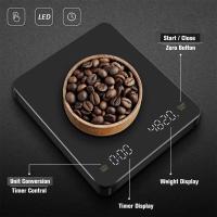 China Multifunction Digital Food Scale Kitchen Coffee Scale with Battery Power Source Product size 14.3*20.7**3 cm for sale