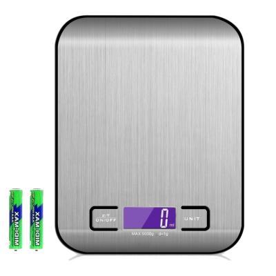 China Mini Electronic Weighing Balance for Home Kitchen 5kg Capacity Battery Operated LCD Display for sale