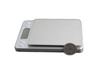China Stainless Steel Kitchen Weight Measuring Scale Battery Powered High Accuracy 3kg 0.1g Digital Food Scale with Scale Tray for sale