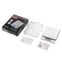 China Stainless Steel Kitchen Weight Measuring Scale Battery Powered High Accuracy 3kg 0.1g Digital Food Scale with Scale Tray for sale