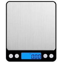 China Black J R Silver Superior Mini 3kg Stainless Steel Weighing Platform Electronic Digital Weight Scale Tare Function Black for sale