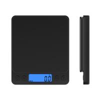 China 12*10*3cm GYS 3KG Black Color Smart Food Scale Most Competitive Electronic Digital Multifunction Nutrition Weighing Kitchen Scale for sale