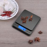 China 12*10*3cm GYS 3KG Black Color Smart Food Scale Most Competitive Electronic Digital Multifunction Nutrition Weighing Kitchen Scale for sale