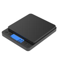 China 12*10*3cm GYS 3KG Black Color Smart Food Scale Most Competitive Electronic Digital Multifunction Nutrition Weighing Kitchen Scale for sale