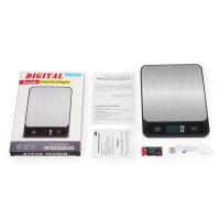 China CE ROHS FCC Certified Kitchen Scale Accurate Food Diet Weighing 5kg 10kg Stainless Steel Balance Scale with Scale Tray for sale