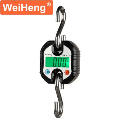 China ABS Plastic WH-C100 Electronic Hanging Crane Scale 150kg Unit lb within by Weiheng for sale