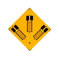 China Upgrade Your Resistance Measurement with BF350-CA Tri Element Rosette Strain Gage's Constantanm Grid Material for sale