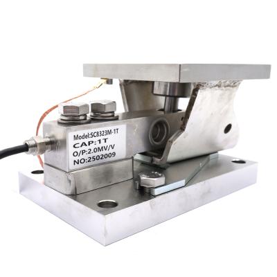 China IP66 Waterproof Stainless Steel Shear Beam Load Cell Series 1Ton 3Ton 5Ton Weight Sensor for Tank Silo Mounting Module for sale