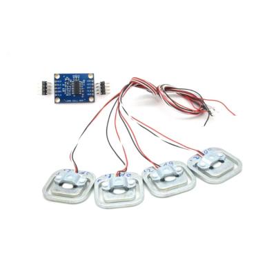 China Output Resistance 1000±10Ω Half Bridge Load Cell 4pcs 50kg 200kg Hx711 Ad Module for Body Scale Excitation Voltage 5-10VDC for sale