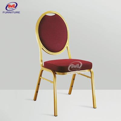 China Anti Friction Fabrics Hotel Banquet Chair Round Back Stacking Foam Cushion for sale