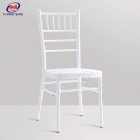China Stacking Design White Bamboo Chiavari Chair Use For Wedding Reception for sale