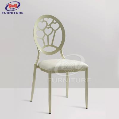 China Aluminum Alloy Matcha Color Wedding Reception Chiavari Chair For Hotel Banquet for sale