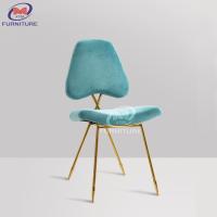 China High Back Hotel Banquet Chair Gold Bracket Stainless Steel Legs for sale
