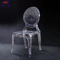 China New transparent resin round back bear chiavari chair for wedding banquet hotel outdoor for sale