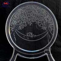 China New transparent resin round back bear chiavari chair for wedding banquet hotel outdoor for sale