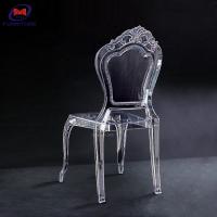 China The new Royal wedding clear crystal activities plastic Resin chiavari chairs for wedding hotels banquet halls, etc. for sale