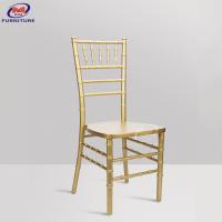 China Factory Champagne Gold Wedding Chiavari Chair Metal Modern Style for sale