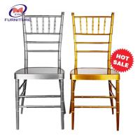China Stackable Metal Wedding Chiavari Chair Hotel Furniture 39*42*92cm for sale