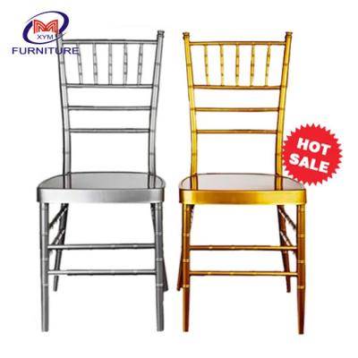 China Stackable Metal Wedding Chiavari Chair Hotel Furniture 39*42*92cm for sale
