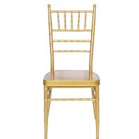 China Stackable Metal Wedding Chiavari Chair Hotel Furniture 39*42*92cm for sale