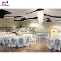China Customized Polyester Chair Covers And Sashes Hotel Furniture Supplies for sale