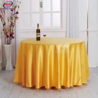 China Multi Style Round Satin Tablecloth Table Decoration Covers And Sashes for sale