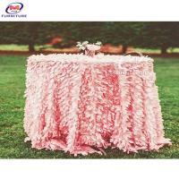 China Multi Style Round Satin Tablecloth Table Decoration Covers And Sashes for sale