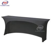China Custom Pattern Polyester Banquet Tablecloths 6/8 Inch Smooth Soft Touch for sale