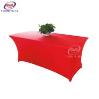 China Custom Pattern Polyester Banquet Tablecloths 6/8 Inch Smooth Soft Touch for sale