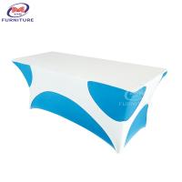 China Custom Pattern Polyester Banquet Tablecloths 6/8 Inch Smooth Soft Touch for sale