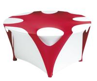 China Stretch Round Banquet Tablecloths Strong Extension Covers And Sashes for sale