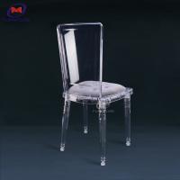 China Square Back Plastic Resin Chiavari Chair Foldable Transparent For Wedding for sale