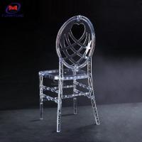 China Transparent Resin Stackable Banquet Chairs 350KG Load Capacity Acrylic Chiavari Chair for sale