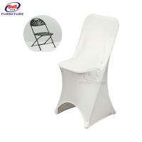 China Stretch White Spandex Chair Sashes For Hotel Restaurant Wedding Banquet Party for sale