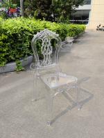 China Foldable Hotels Banquet Resin Chiavari Chair Transparent Plastic Princess Chair for sale