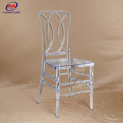 China Clear Bulk Resin Chiavari Chair Mesh Back For Outdoor Wedding Event for sale