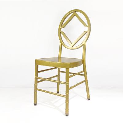 China Hotel Furniture Metal Gold Chiavari Chairs Banquet Events Wedding Reception Chairs for sale