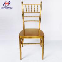 China Furniture Gold Chiavari Chairs , Wedding Party Restaurant Outdoor Dining Chairs for sale
