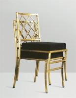 China Aluminum Metal Chiavari Chair , Wedding Gold Chiavari Chairs With Cushion for sale