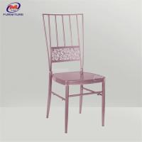 China Wedding Party Iron / Aluminum Metal Chiavari Chairs For Rent for sale