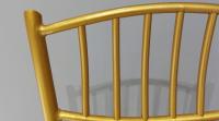 China 400kg Weight Capacity Gold Chiavari Chairs Wedding White Cushion 28x1.2mm Tube Size for sale