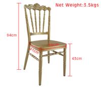 China Aluminum Alloy Wedding Chiavari Chair 35x2.5mm Size For Company Party for sale