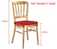 China Aluminum Alloy Chiavari Dining Chairs For Banquet 35x2.5mm Tube Size for sale